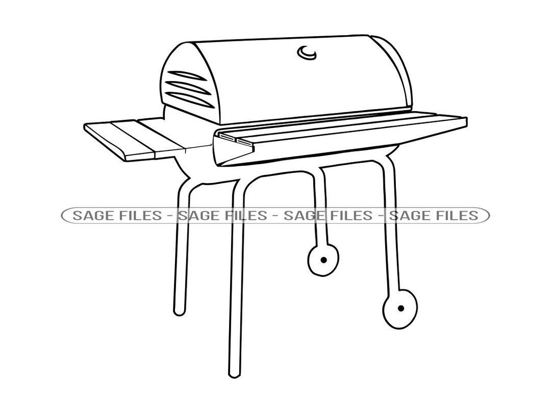 BBQ Grill Outline Svg, BBQ Grill Svg, BBQ Svg, Bbq Clipart, Bbq Files ...