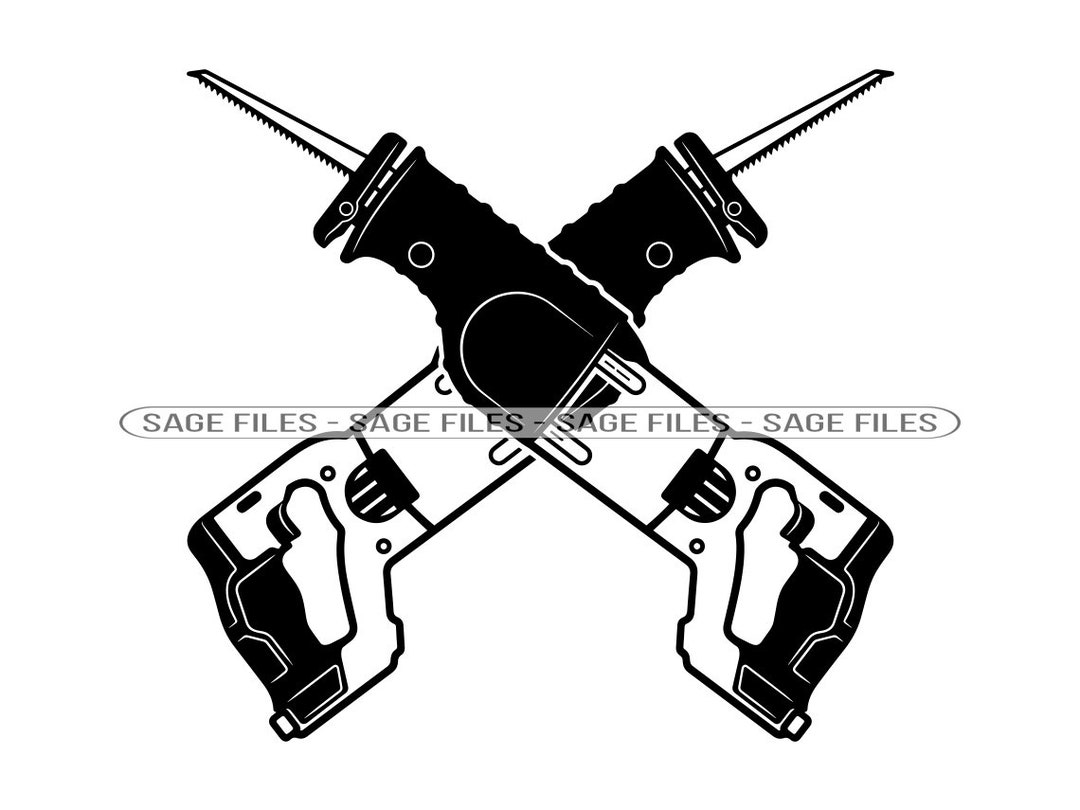 Cordless Reciprocating Saw Logo SVG, Contractor Svg, Tools Svg ...