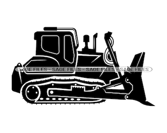Bulldozer 9 SVG, Heavy Equipment, Bulldozer Clipart, Bulldozer Files ...