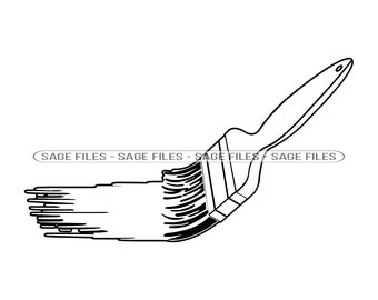 Paint Brush 14 SVG, Paint Brush SVG, Brush Svg, Painting SVG, Paint ...