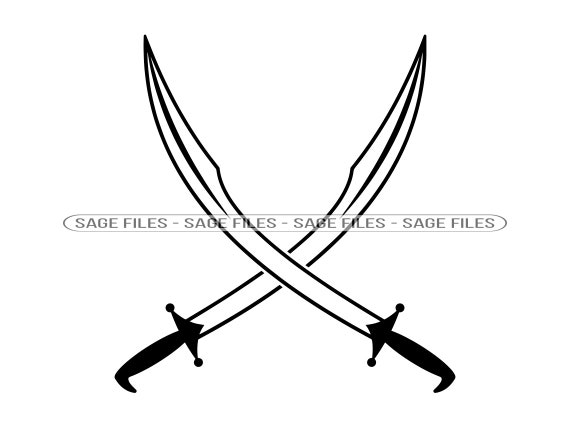 Scimitar Logo SVG Scimitar SVG Arms SVG Medieval Weapon - Etsy Australia