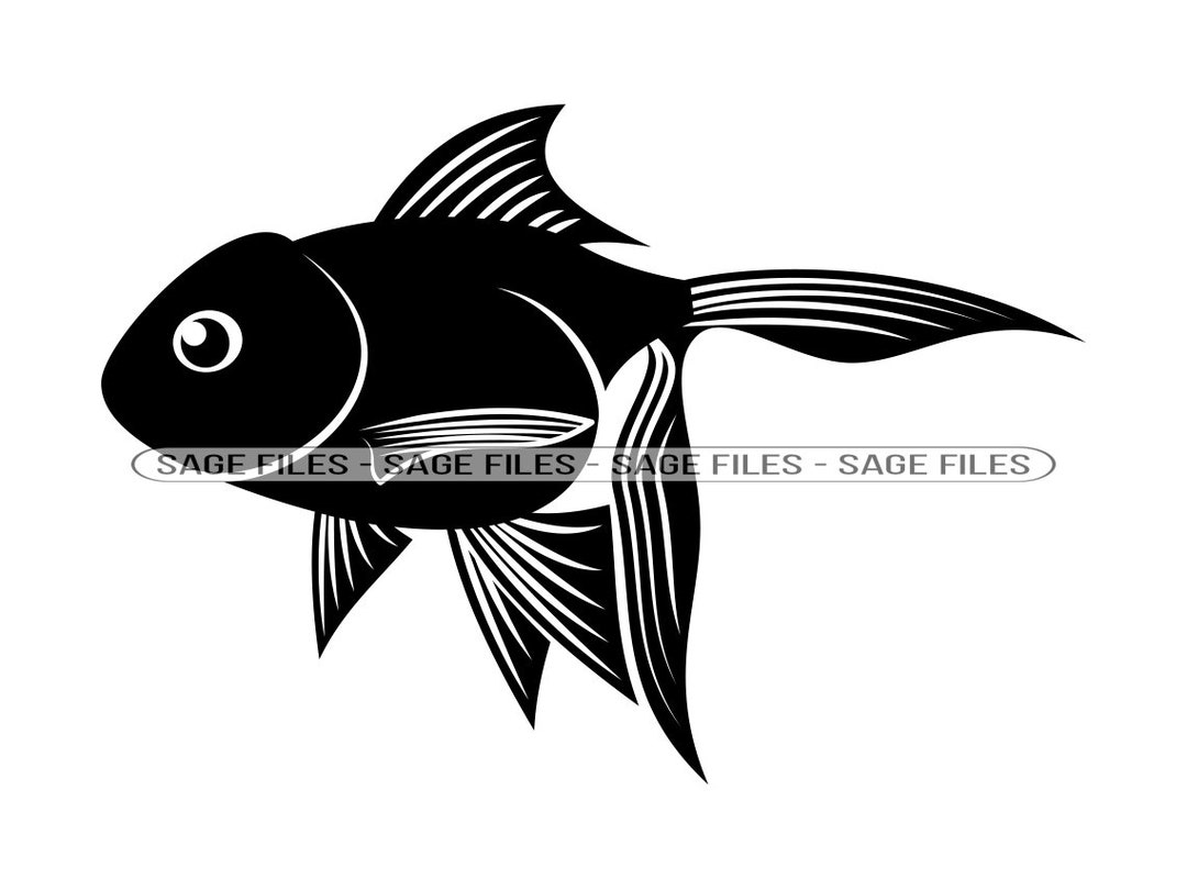 Goldfish 2 SVG, Goldfish SVG, Fish Svg, Goldfish Clipart, Goldfish ...
