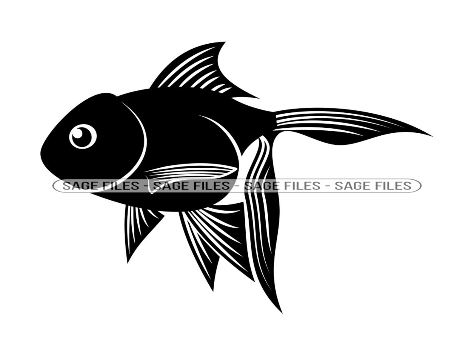 Goldfish 2 SVG Goldfish SVG Fish Svg Goldfish Clipart - Etsy