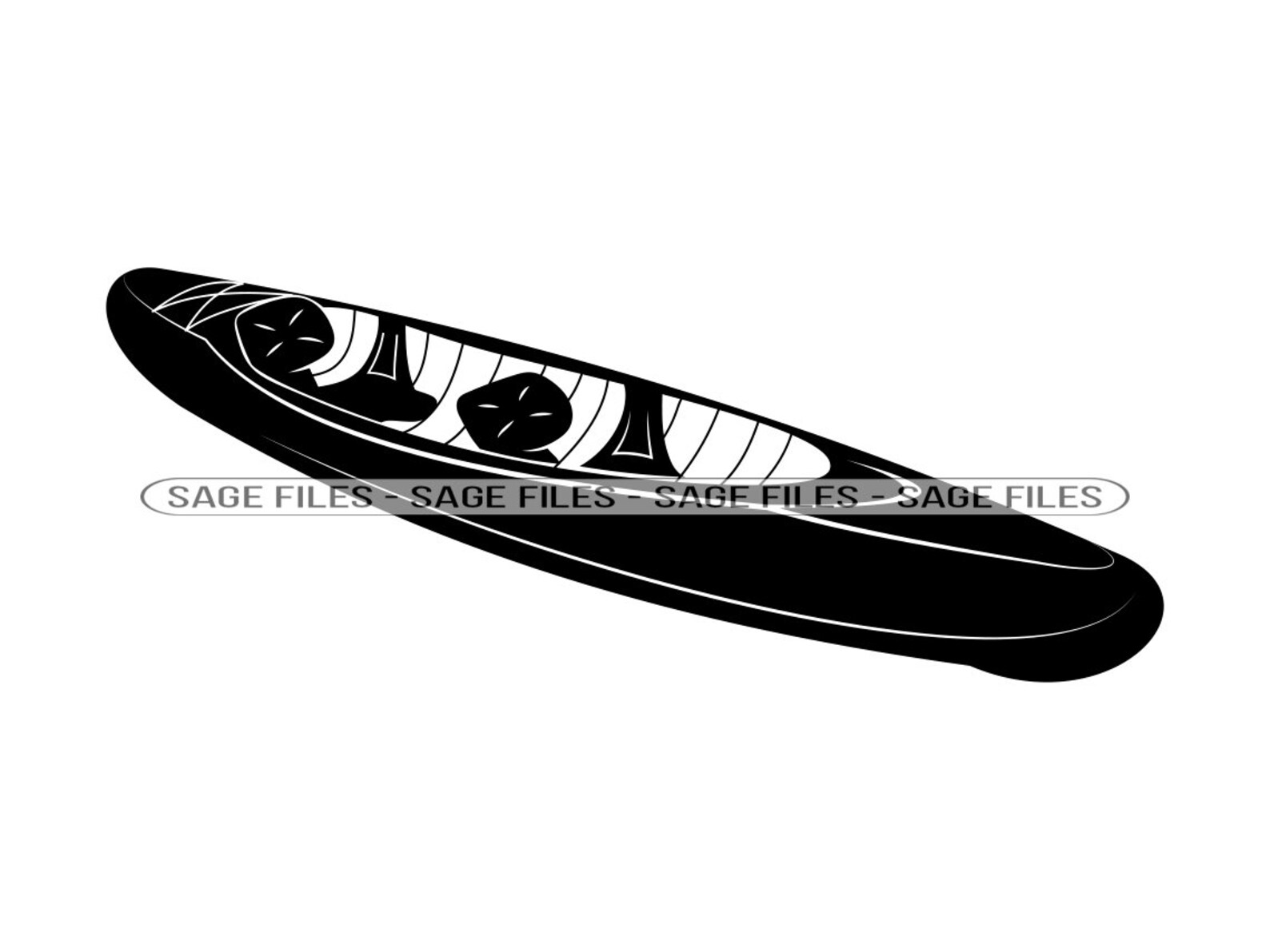 Canoe SVG Kayak SVG Boat Svg Canoe Clipart Canoe Files for - Etsy