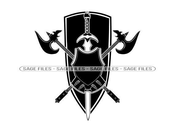 Shield and Armor Svg Knight Svg Pike Svg Shield Clipart - Etsy