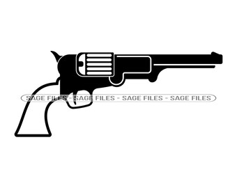 Revolver Weapon Svg - Etsy