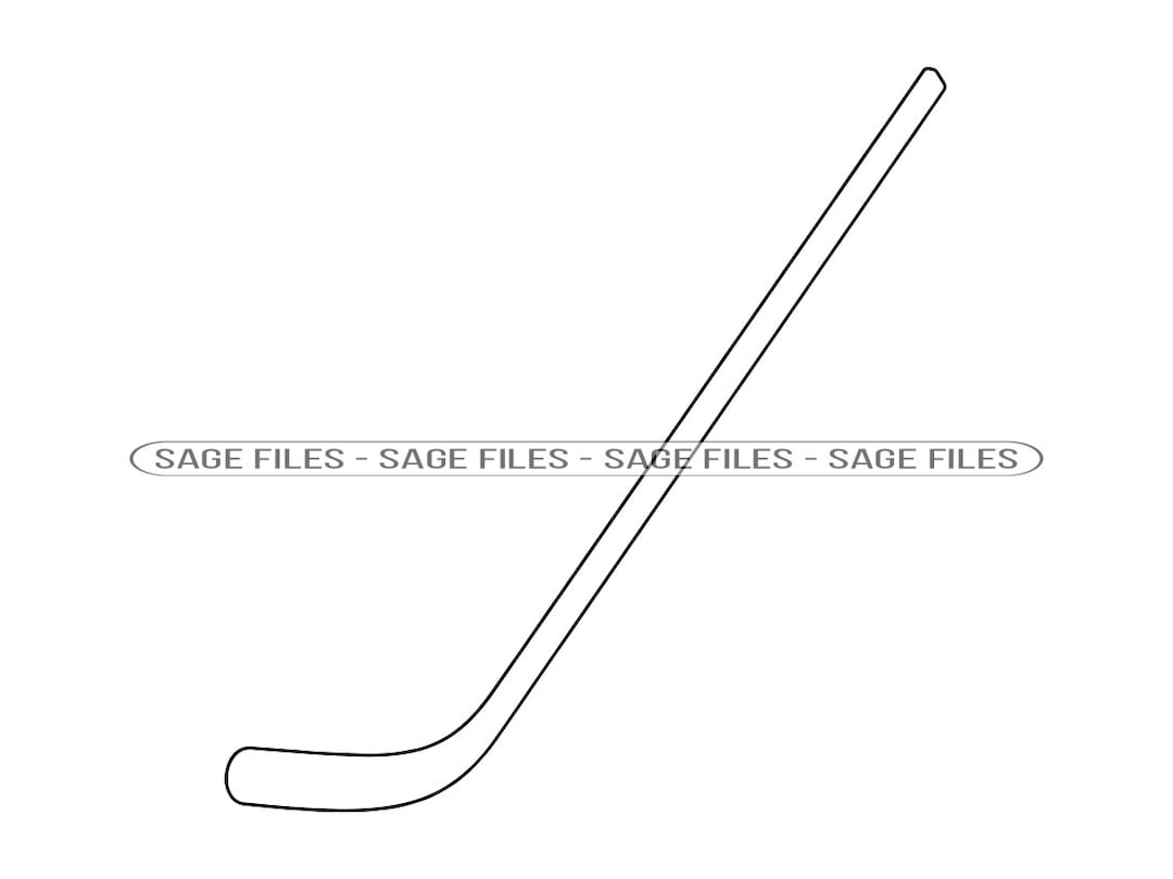 Hockey Stick Outline SVG, Hockey Stick SVG, Hockey Svg, Hockey Stick ...