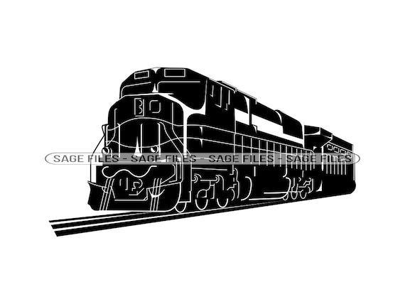 Zug 17 SVG Zug Svg Dampfmaschine Lokomotive Zug Clipart - Etsy.de