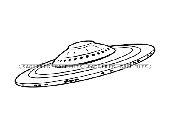 Alien Spaceship Outline