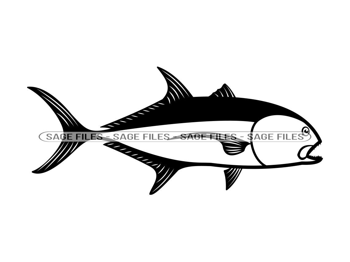 Crevalle Jack SVG Fishing Svg Fish Svg Fishing Clipart - Etsy
