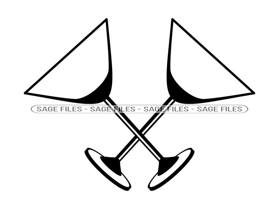 Martini Logo #3 SVG, Martini Svg, Alcohol Svg, Cocktail Svg, Martini ...