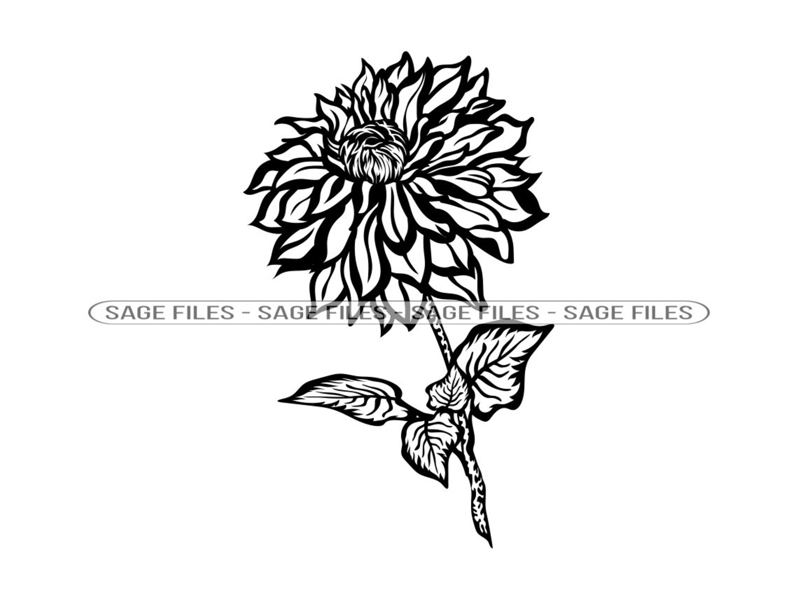 Beautiful Flower SVG Flower Svg Flower Clipart Flower Files - Etsy