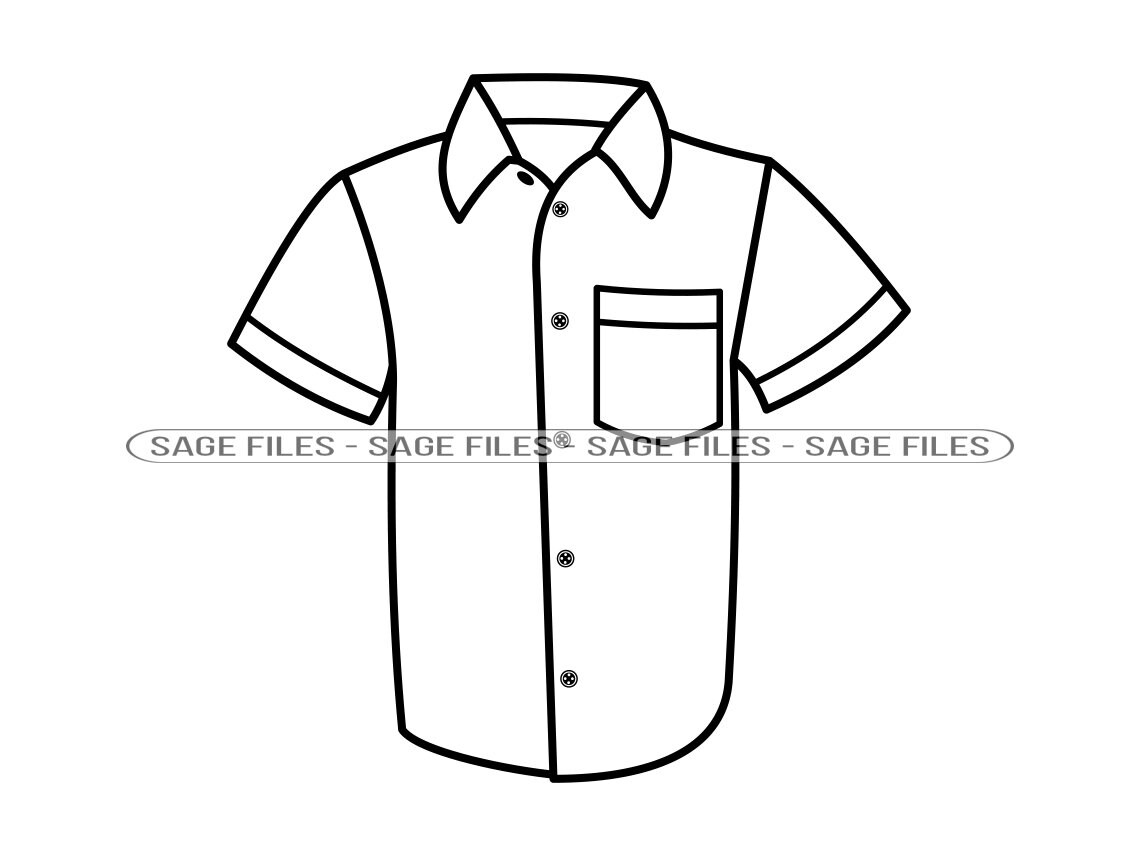Shirt SVG, Short Sleeve Svg, T-shirt Svg, Shirt Clipart, Shirt Files ...