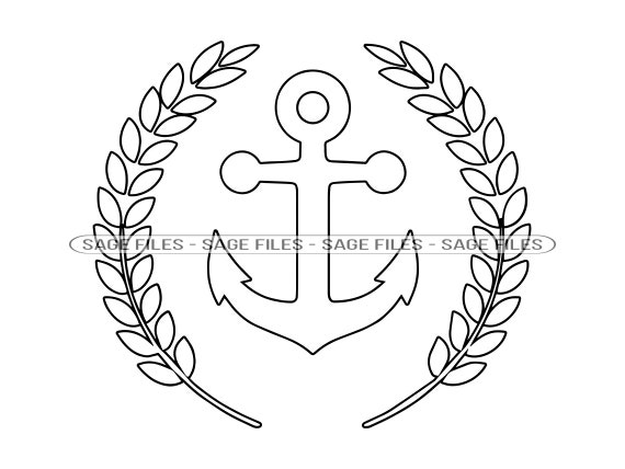 Captain Logo Outline Svg Sailor Logo Svg Navy Logo Captain - Etsy