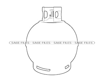 Propane Outline Svg - Etsy