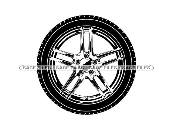 Wheel 7 SVG Wheel Svg Car Tire Svg Wheel Clipart Wheel - Etsy