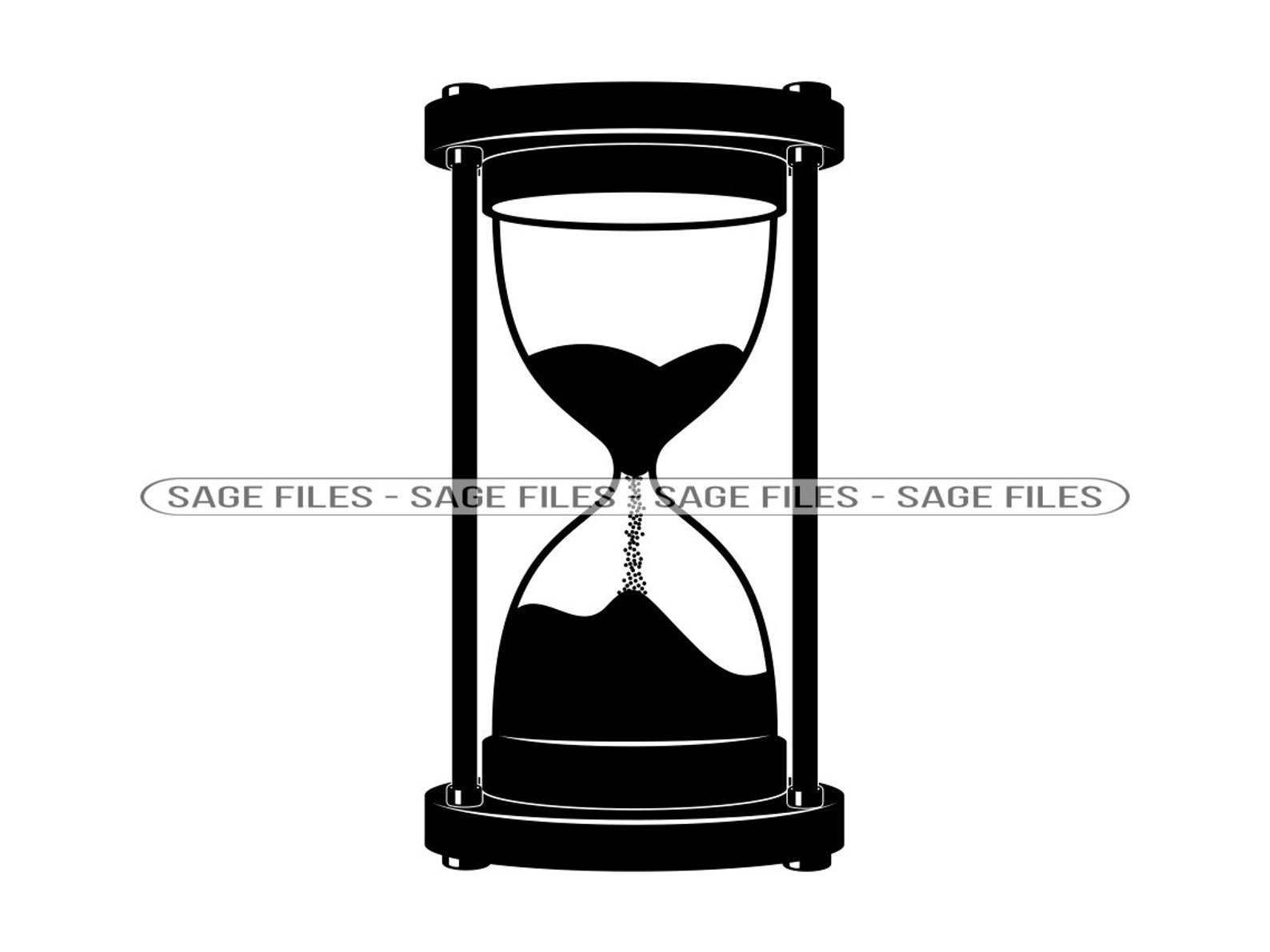 Hourglass 6 SVG, Hourglass SVG, Clock Svg, Time Svg, Hourglass Clipart ...
