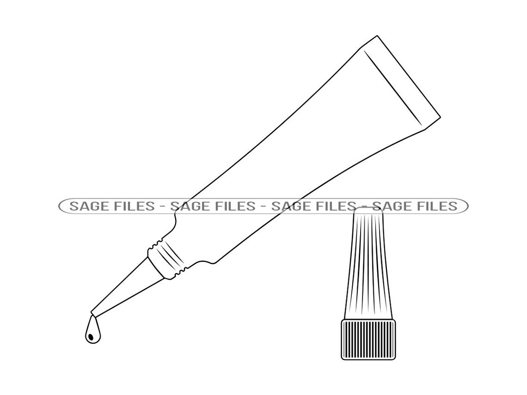 Glue Outline Svg, Glue Svg, Glue Bottle Svg, Glue Tube Svg, Glue ...