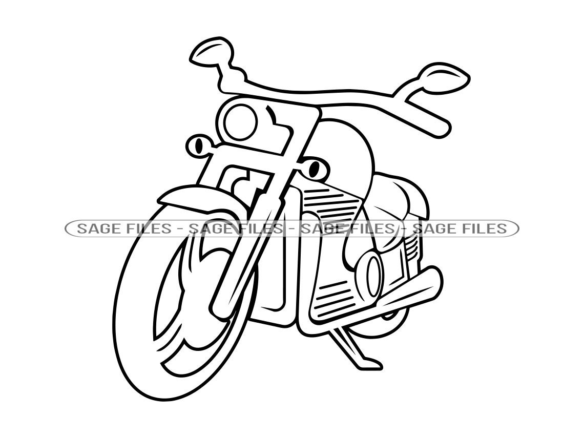 Motorcycle Outline 22 SVG Motorcycle SVG Motor Bike Svg - Etsy