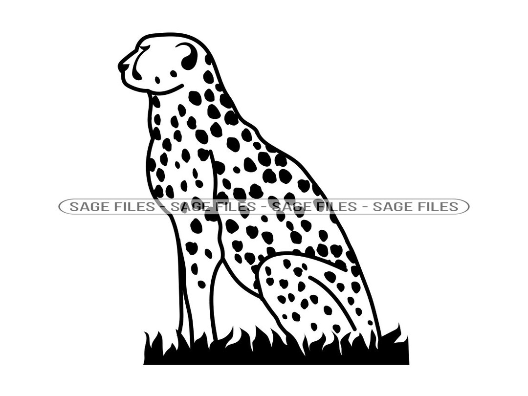 Cheetah 5 SVG, Cheetah SVG, Cheetah Clipart, Cheetah Files for Cricut ...