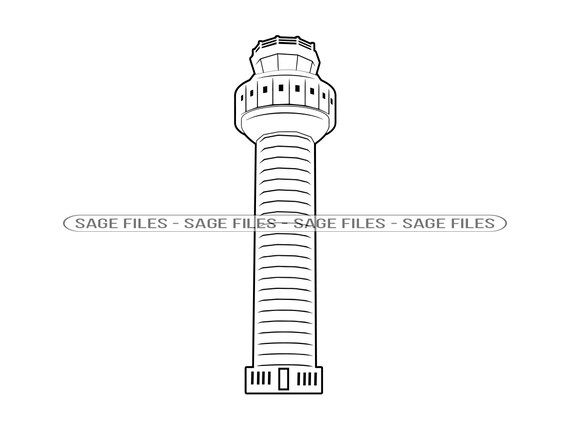 Air Traffic Control Tower Drawing