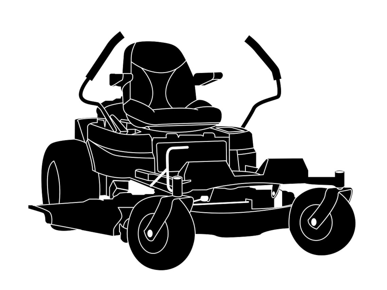 Zero Turn Lawn Mower SVG Lawn Mower Svg Landscaping Svg - Etsy