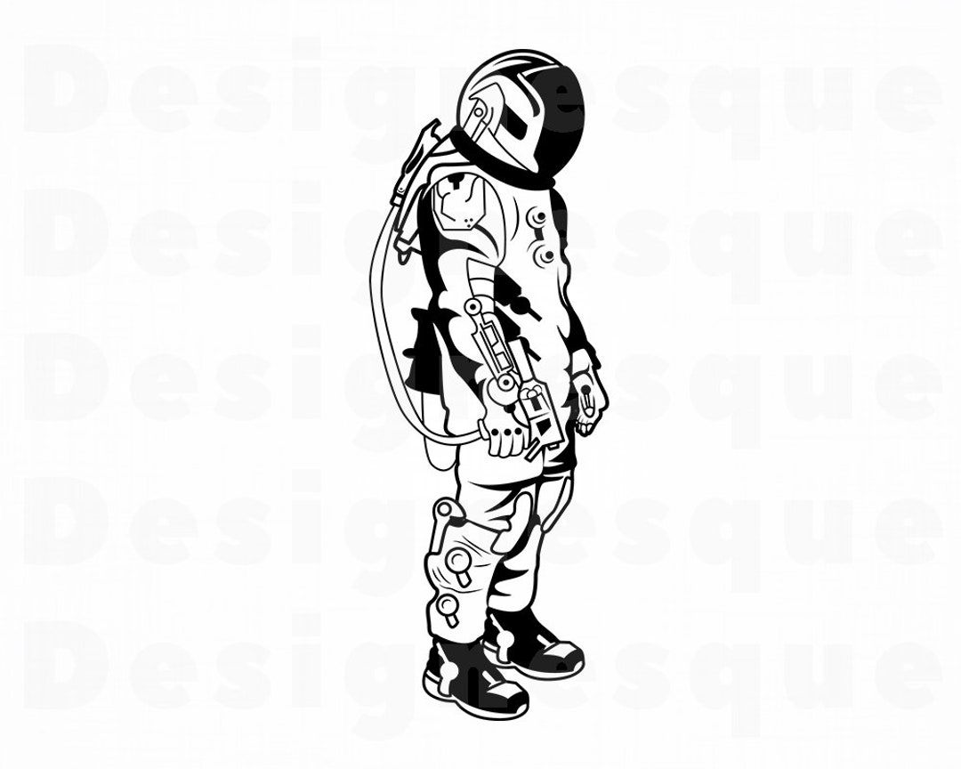Astronaut #10 SVG, Astronaut SVG, Space Svg, Astronaut Clipart ...