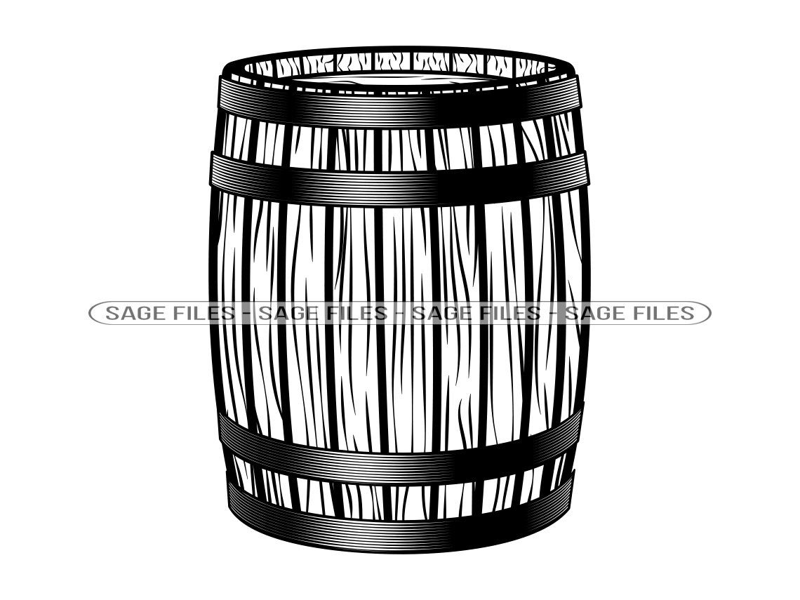 Wood Barrel SVG Barrel Svg Barrel Clipart Barrel Files for - Etsy