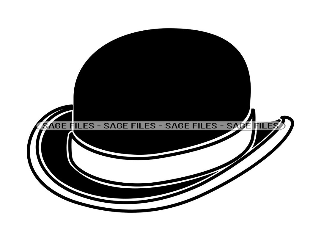 Bowler Hat SVG, Hat Svg, Bowler Hat Clipart, Bowler Hat Files for ...