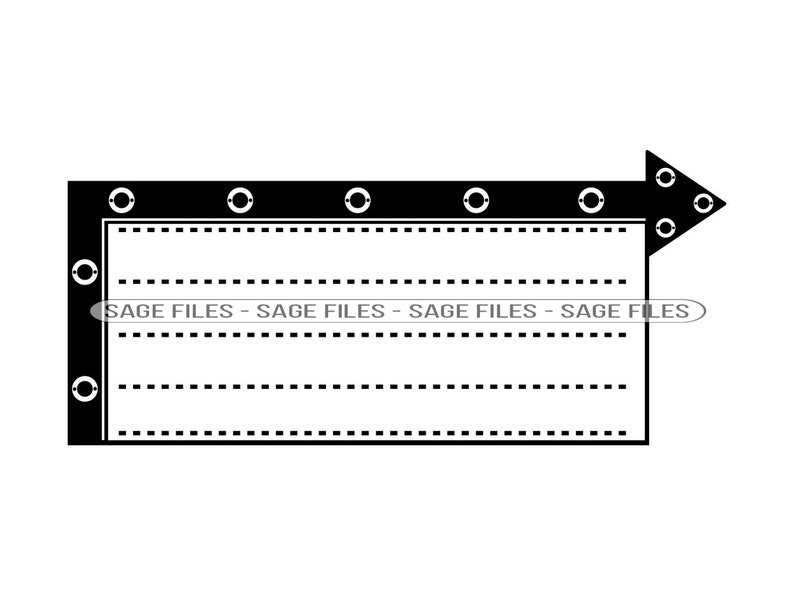 Neon Banner SVG Retro Arrow Sign Svg Banner Clipart Banner - Etsy