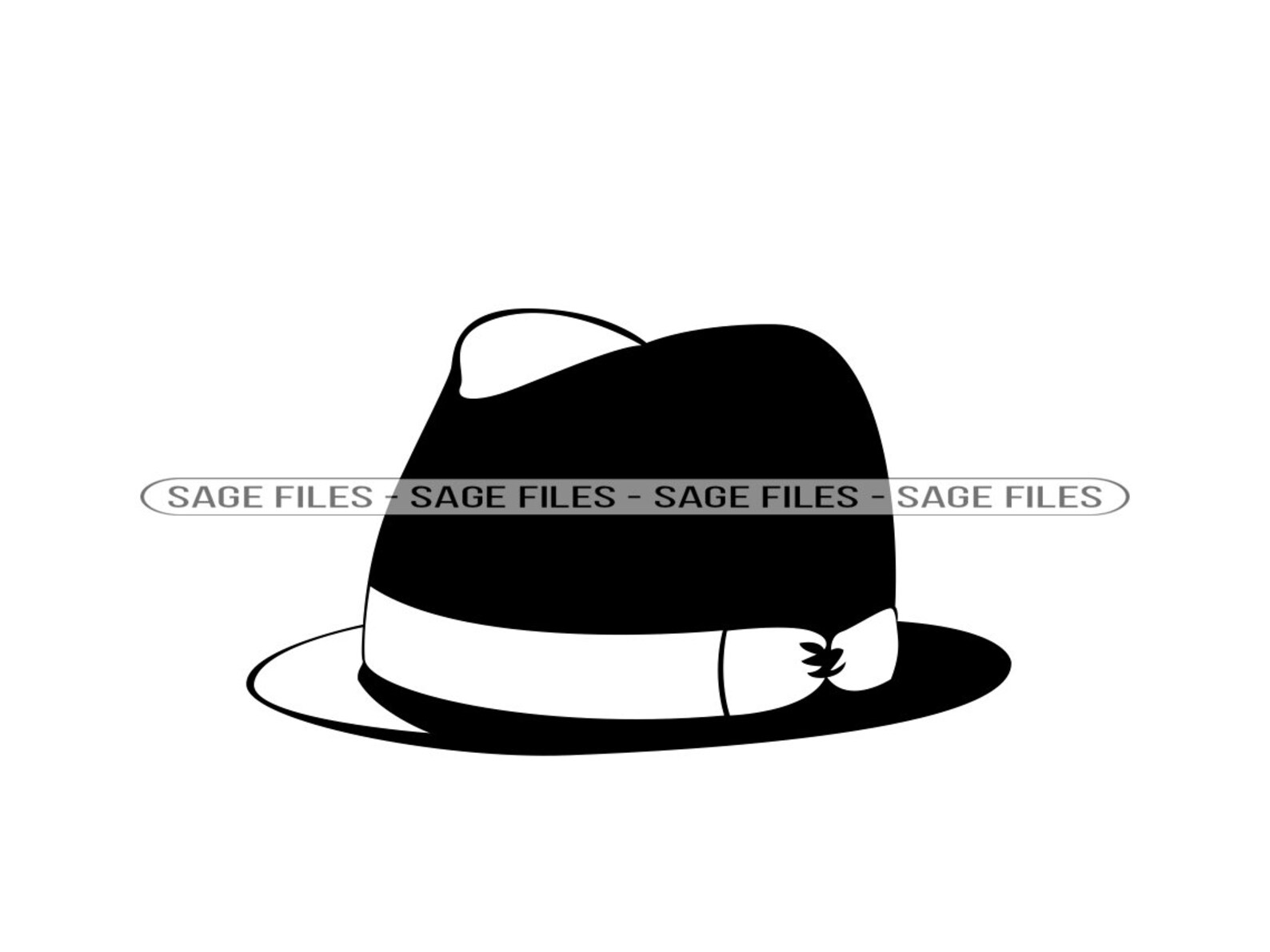 Fedora Hat #3 SVG, Fedora Hat SVG, Hat Svg, Fedora Hat Clipart, Fedora ...