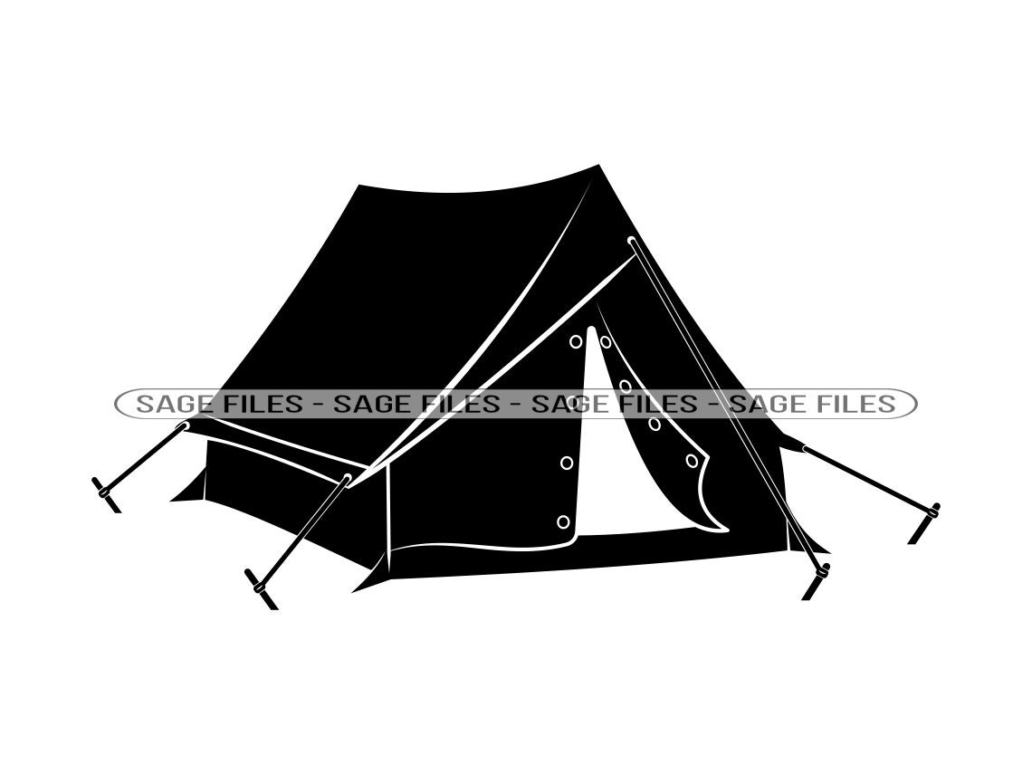 Camping Tent 2 SVG, Tent Svg, Camping Tent Clipart, Camping Tent Files ...