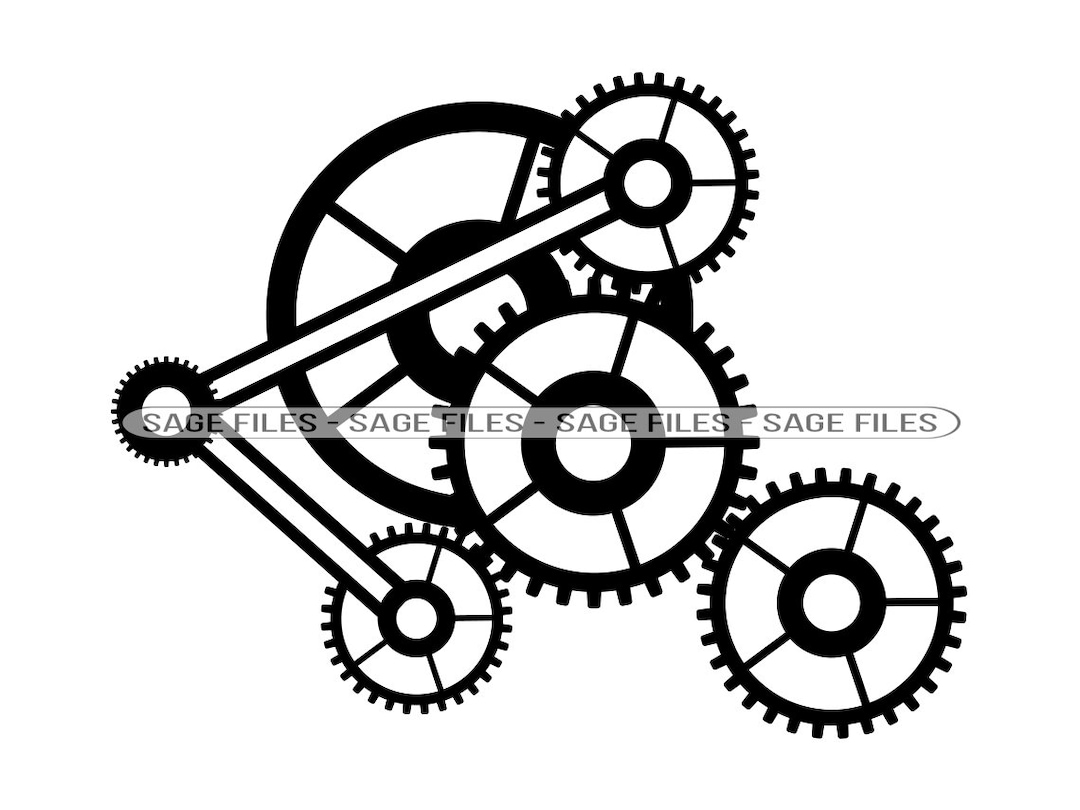 Gear SVG, Mechanics Svg, Clock Gear Svg, Watch Gear Svg, Gear Clipart ...