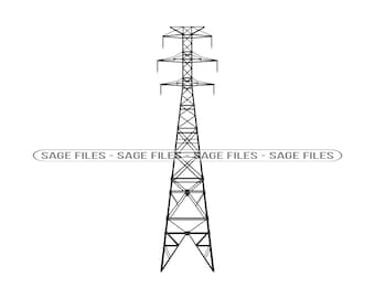 Power Lines Svg - Etsy