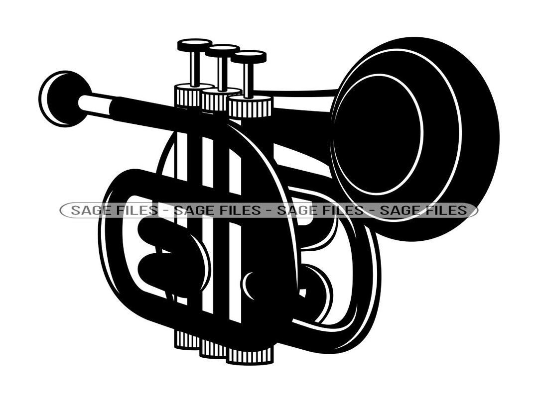 Cornet SVG, Musical Instruments Svg, Cornet Clipart, Cornet Files for ...