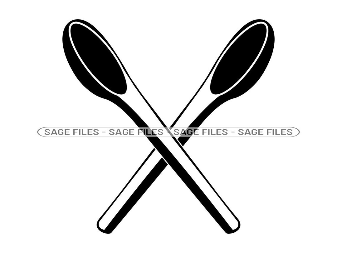 Wood Spoon Logo SVG, Wooden Spoon Svg, Wood Spoon Clipart, Wood Spoon ...