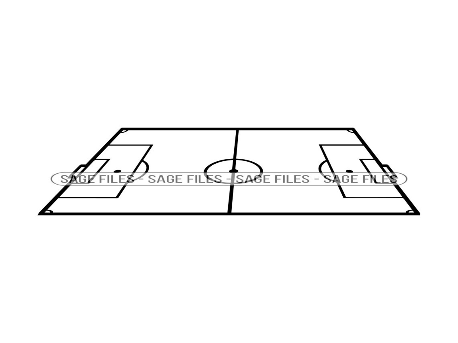 Soccer Field #3 SVG, Soccer Field SVG, Soccer Field Clipart, Soccer ...