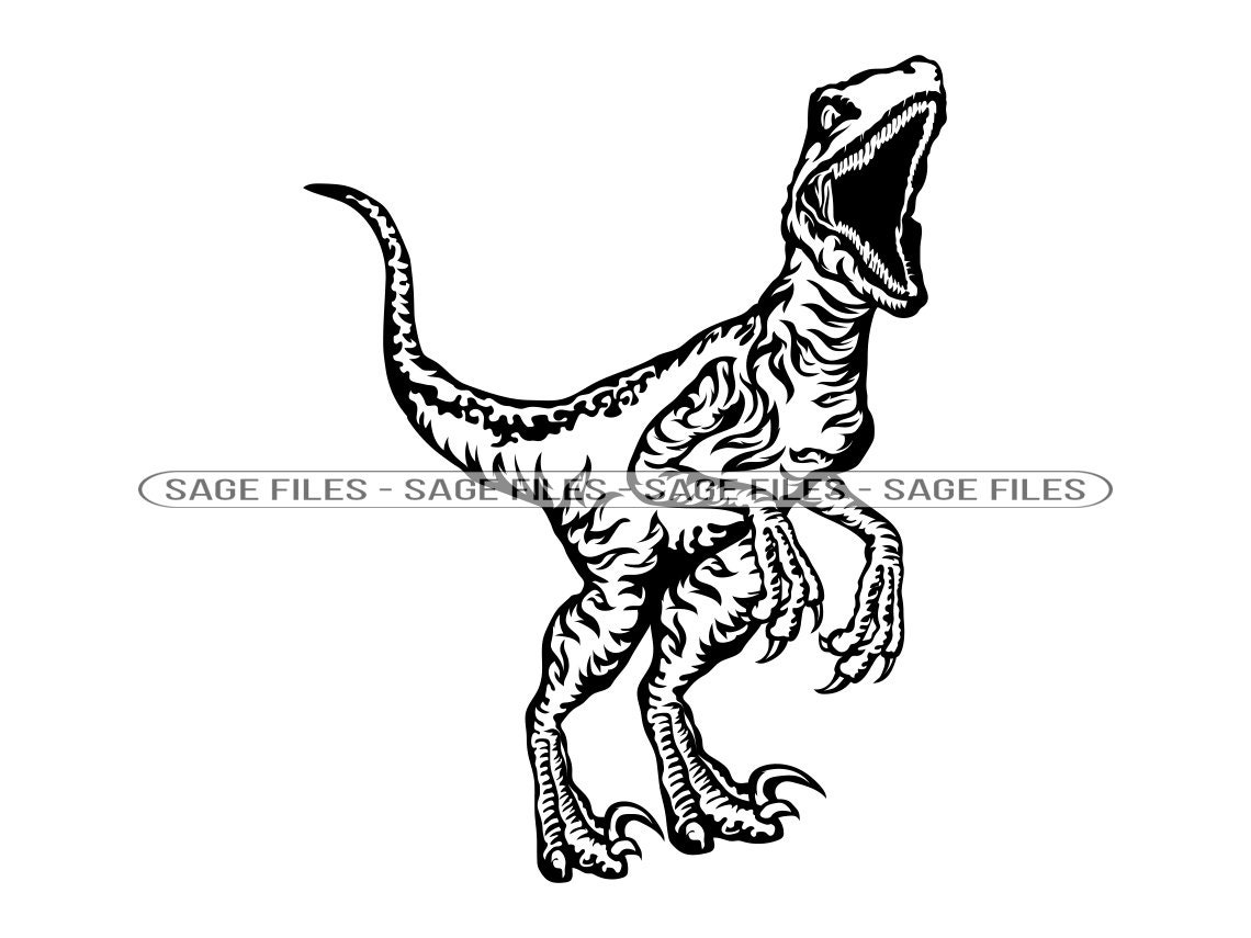 Raptor SVG, Dinosaur Svg, Raptor Clipart, Raptor Files for Cricut ...