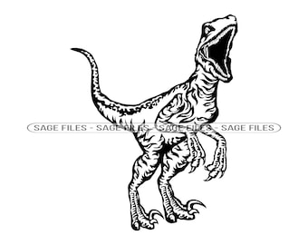 Raptor SVG, Dinosaur SVG, Raptor Clipart, Raptor Files for Cricut ...