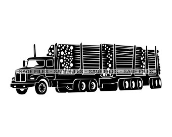 Logging Trucking Svg - Etsy