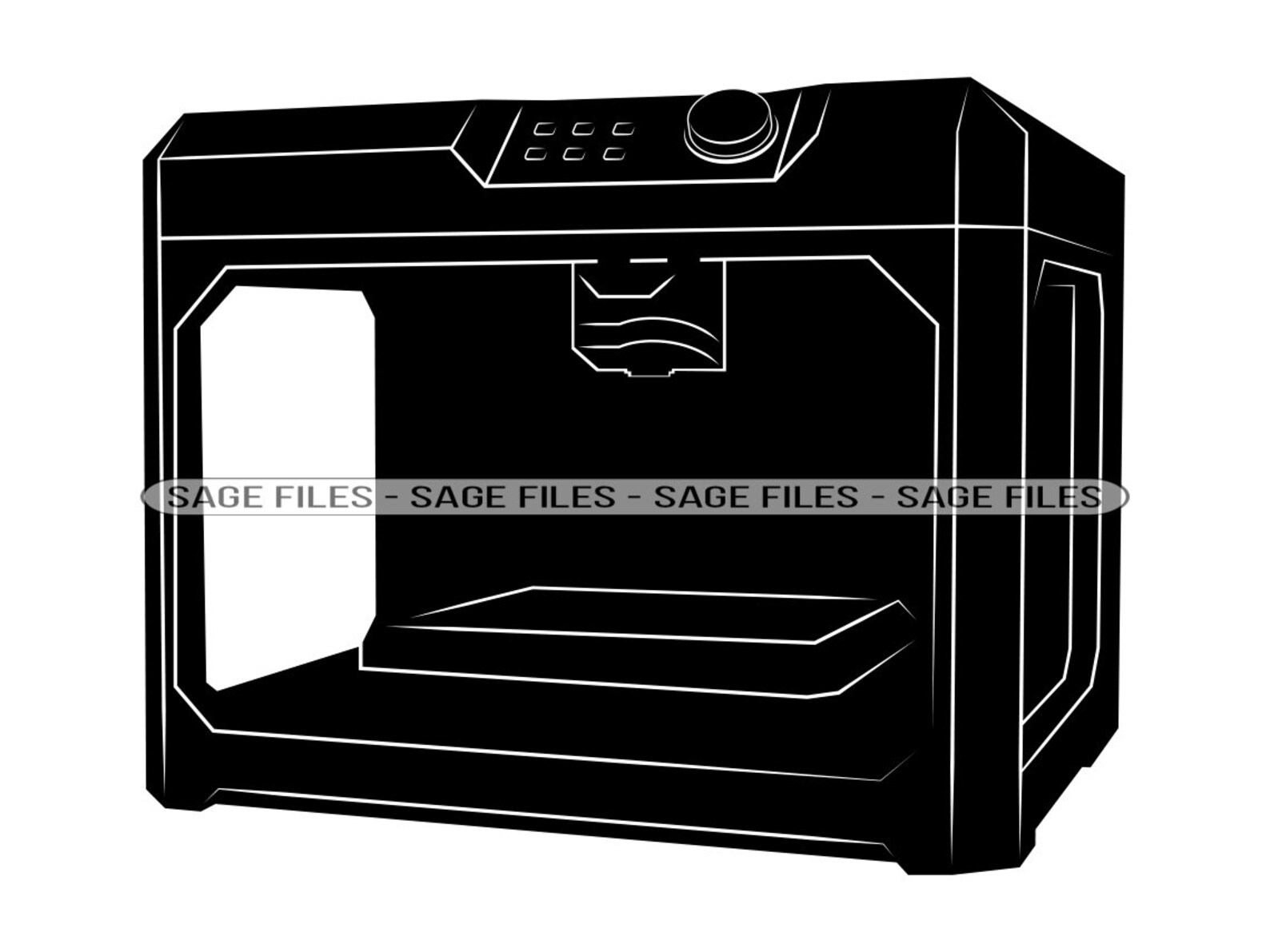 3D Printer SVG, 3D Printing Svg, 3D Printer Clipart, 3D Printer Files ...