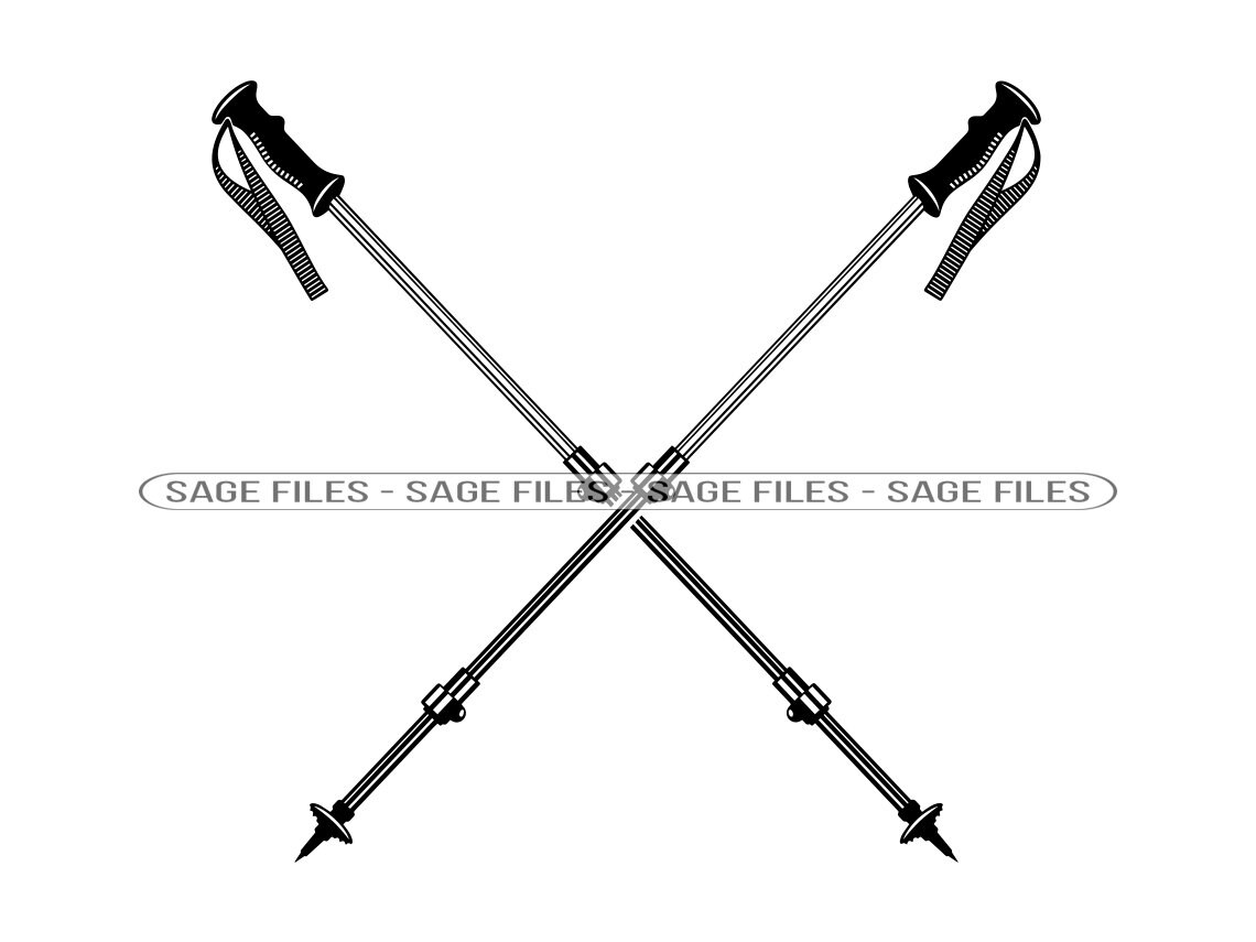 Hiking Logo Svg, Trekking Stick Svg, Hiking Svg, Hiking Clipart, Hiking ...