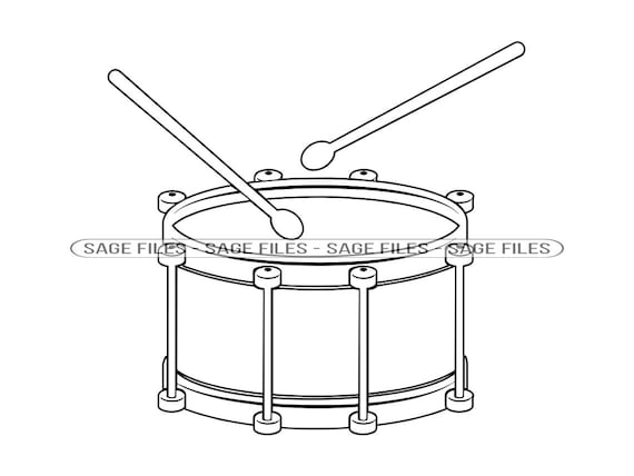 How To Draw A Snare Drum
