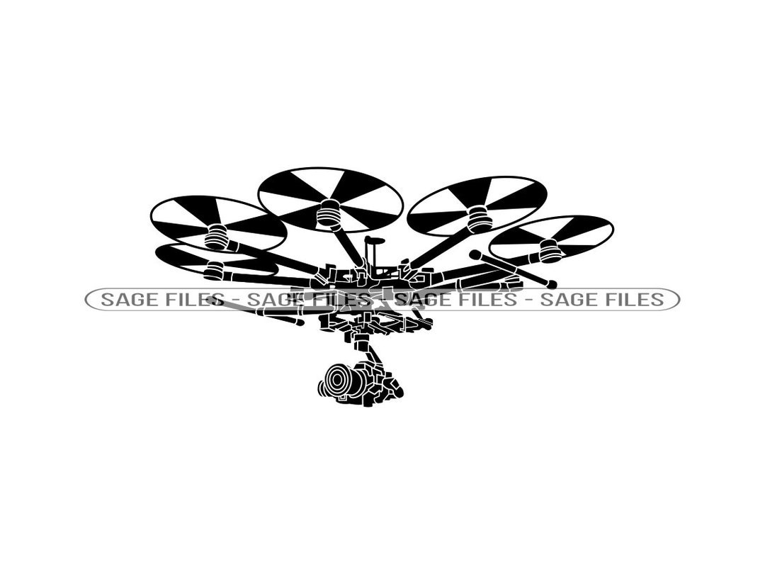 Drone 2 Svg Drone Svg Uav Svg Drone Clipart Drone Files For Cricut