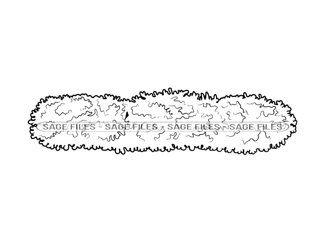 Bushes Outline SVG Bushes SVG Bushes Clipart Bushes Files - Etsy UK