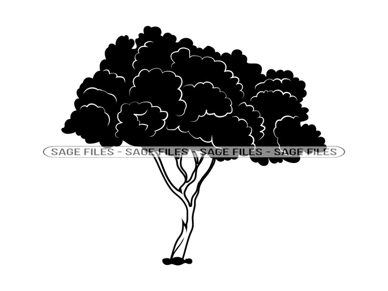 Simple Tree SVG, Tree Svg, Tree Clipart, Tree Files for Cricut, Tree ...