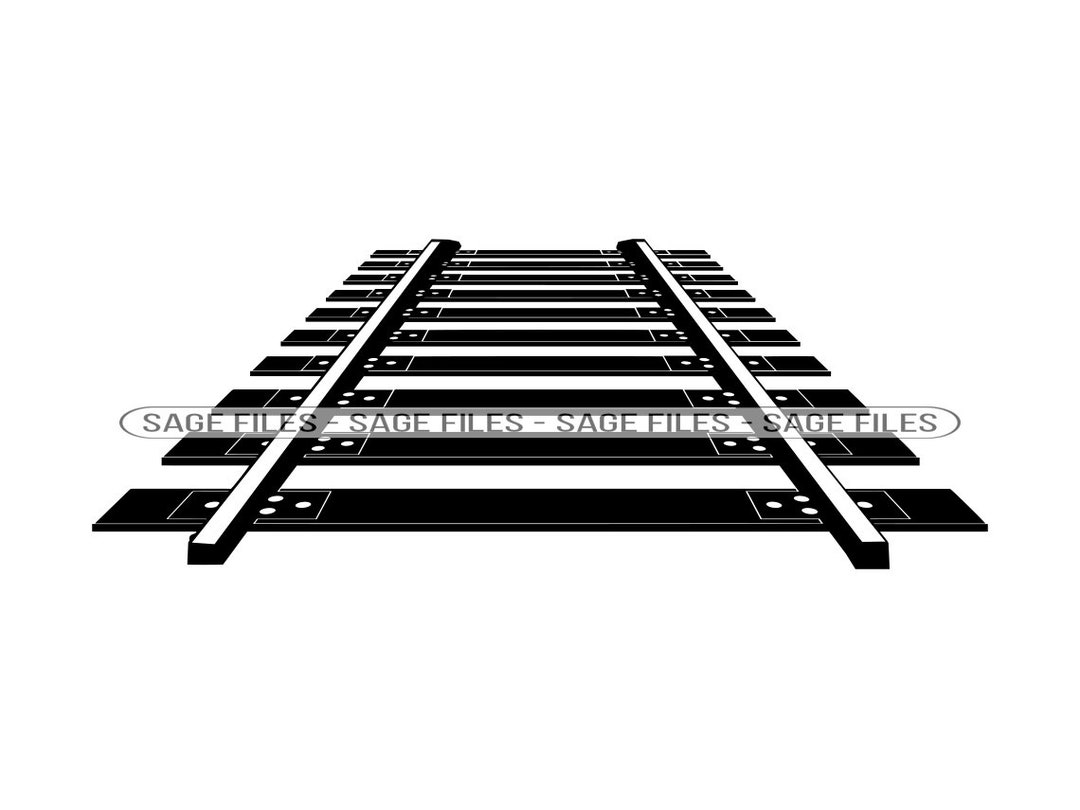 Rail Tracks Svg, Railway Track SVG, Railroad Svg, Train Svg, Rail ...