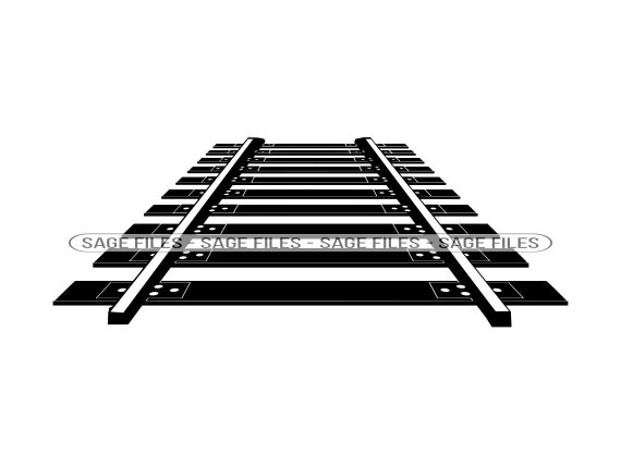 Rail Tracks Svg Railway Track SVG Railroad Svg Train Svg - Etsy