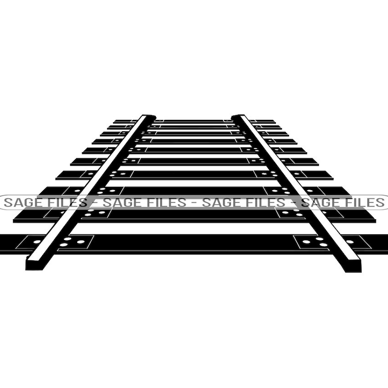 Railroad Tracks Svg - Etsy