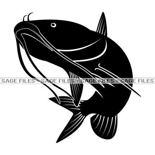 Catfish Svg Cat Fish Clipart Fishing Dad Cutfile - Etsy